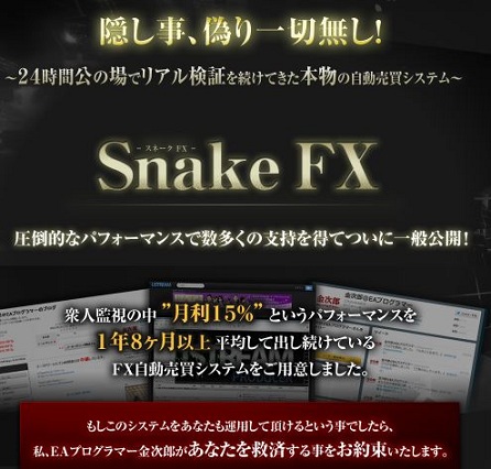 金次郎システム SnakeFX 自動売買 検証 評価